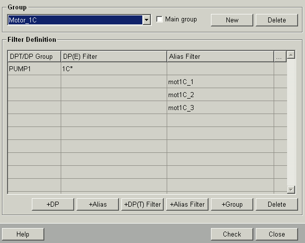 Filter by alias name