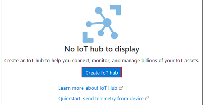 Create an Iot hub and a device